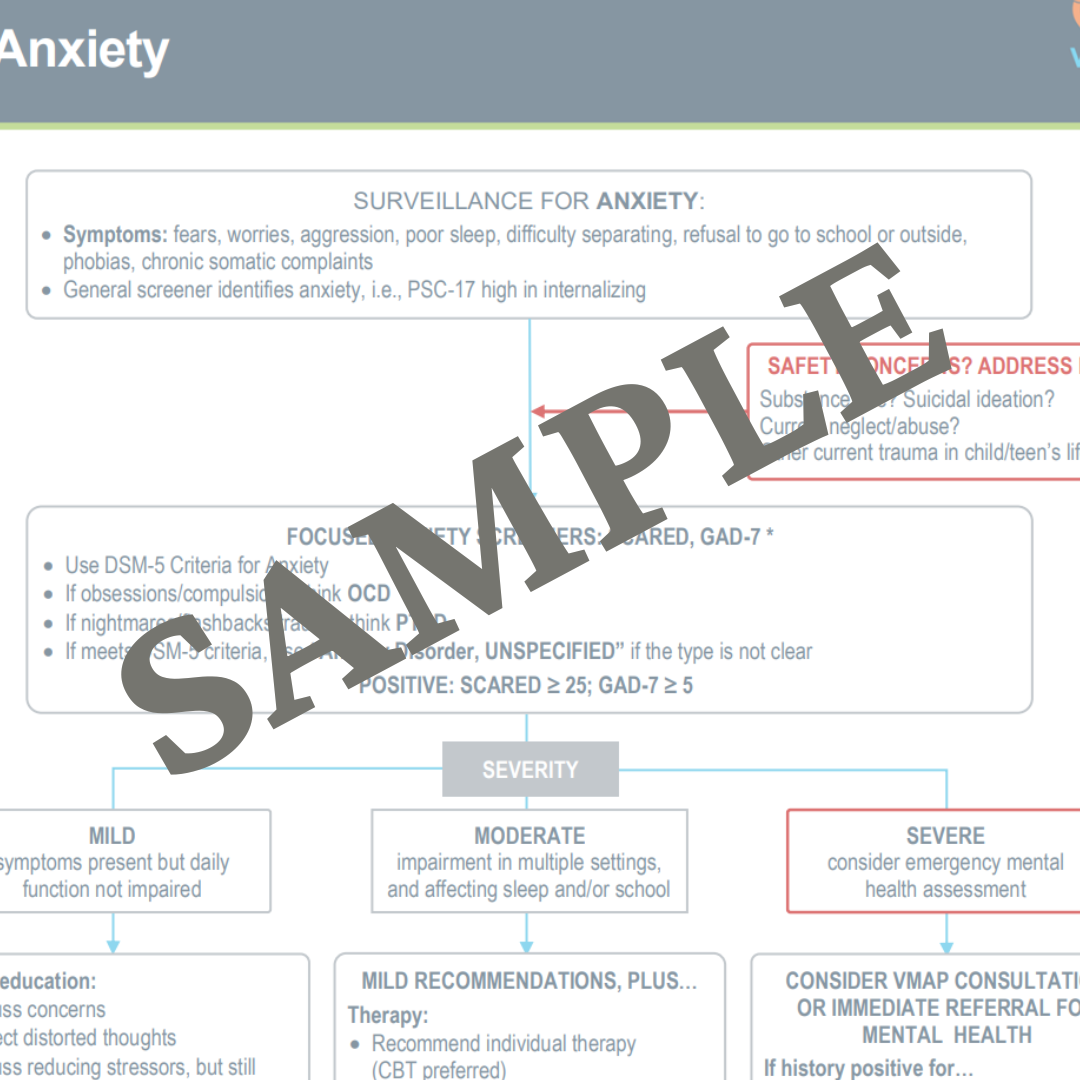 Clinical Support Tools: Anxiety - Pediatric Health Network