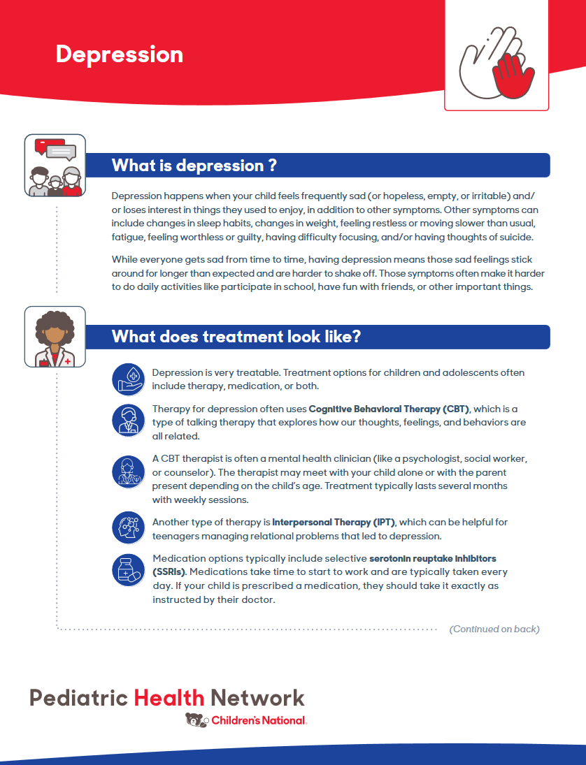Clinical Support Tools: Depression - Pediatric Health Network
